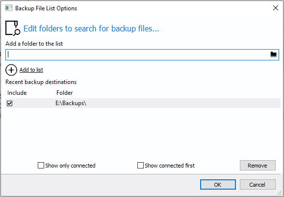 Restoring File and Folder Backups